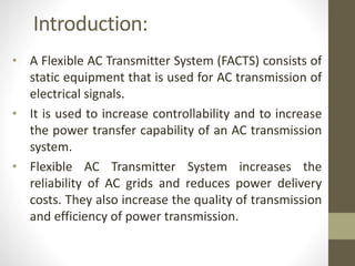 Flexible AC Transmitter by using TSR | PPTX