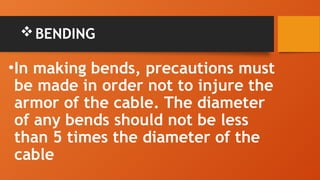 LESSON IN EIM 10 FLEXIBLE ARMORED CABLE TOPIC | PPTX