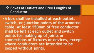 LESSON IN EIM 10 FLEXIBLE ARMORED CABLE TOPIC | PPTX