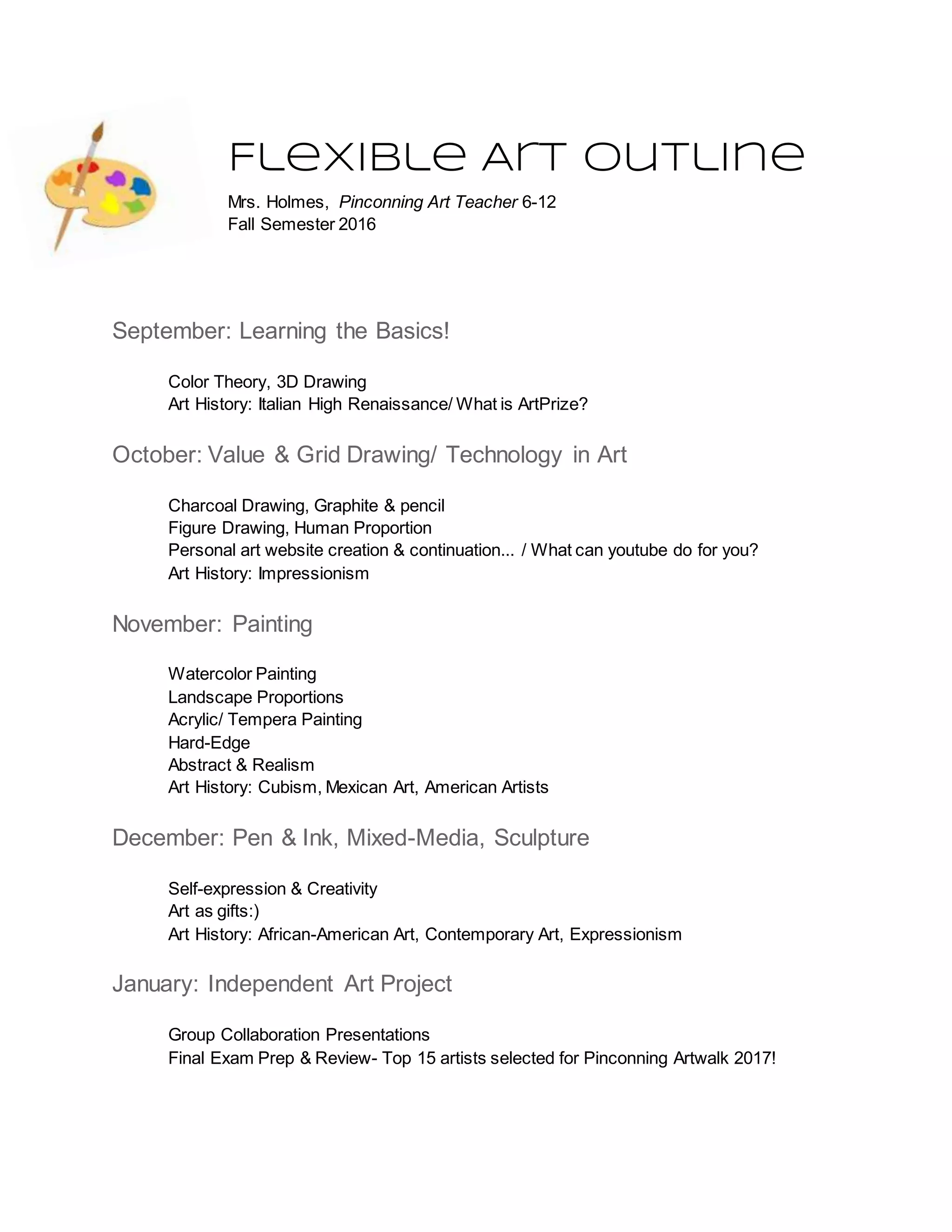 Flexible artoutline | DOCX