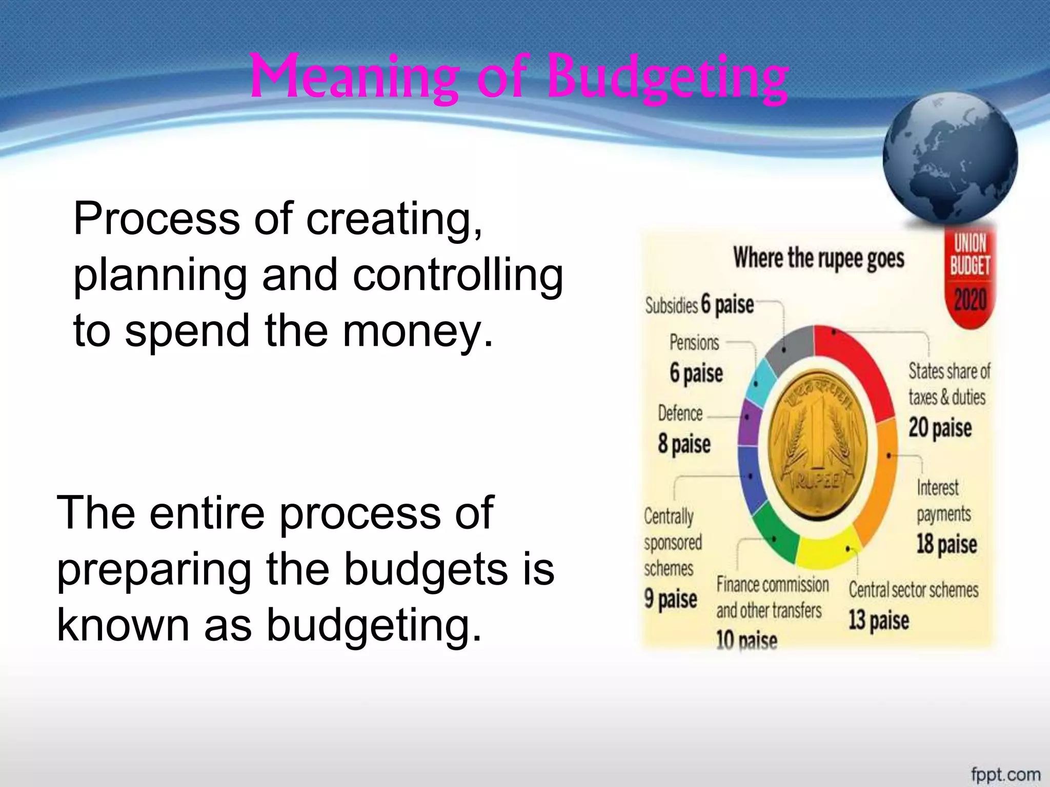 BUDGET AND BUDGETARY CONTROL | PPT