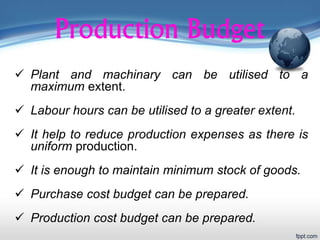 BUDGET AND BUDGETARY CONTROL | PPT