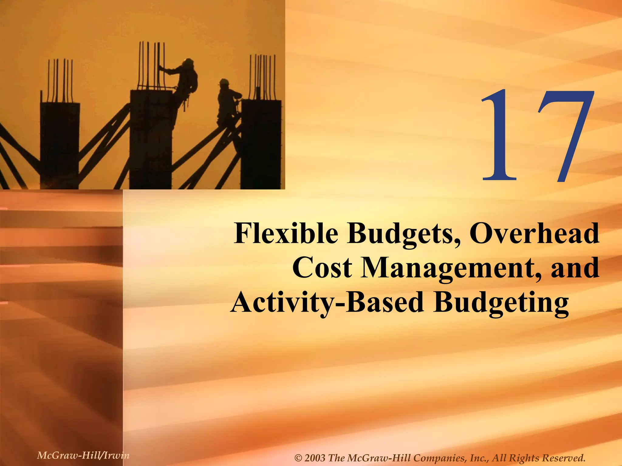 Flexible budgets & overhead costs | PPT