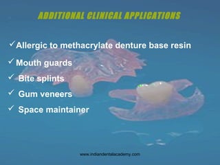 Flexible dentures in rpd/prosthodontic courses | PPT