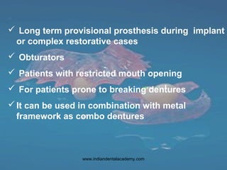 Flexible dentures in rpd/prosthodontic courses | PPT