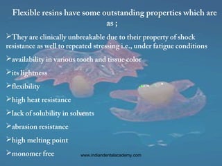 Flexible dentures in rpd/prosthodontic courses | PPT