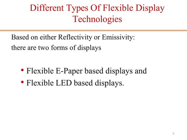 FLEXIBLE DISPLAY.pptx | Free Download
