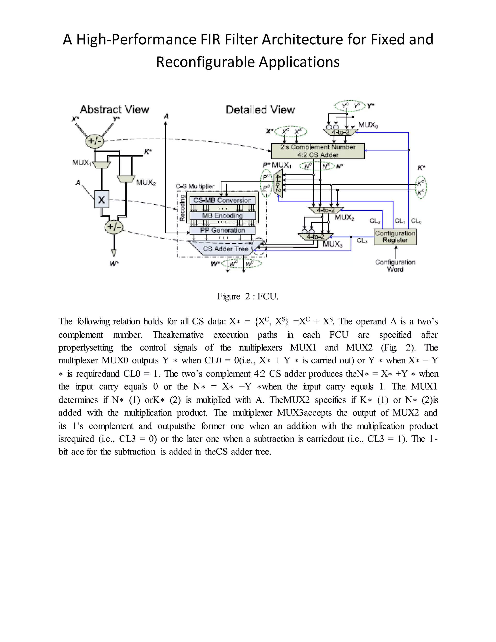 Flexible Dsp Accelerator Architecture Exploiting Carry Save Arithmetic Pdf 