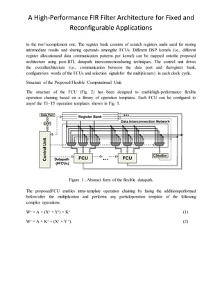 Flexible dsp accelerator architecture exploiting carry save arithmetic | PDF