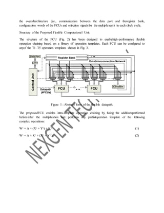 Flexible dsp accelerator architecture exploiting carry save arithmetic | DOCX | Computer ...