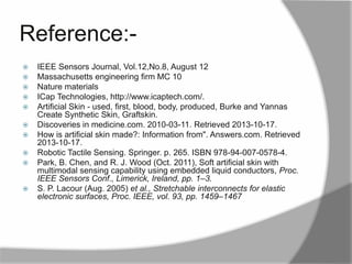 Flexible e skin | PPTX