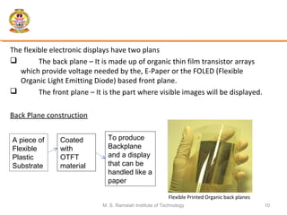 Flexible electronic displays | PPT