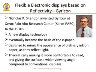 Flexible electronic displays | PPT