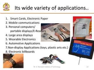 Flexible electronic displays | PPT