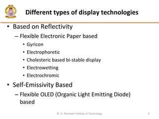 Flexible electronic displays | PPT