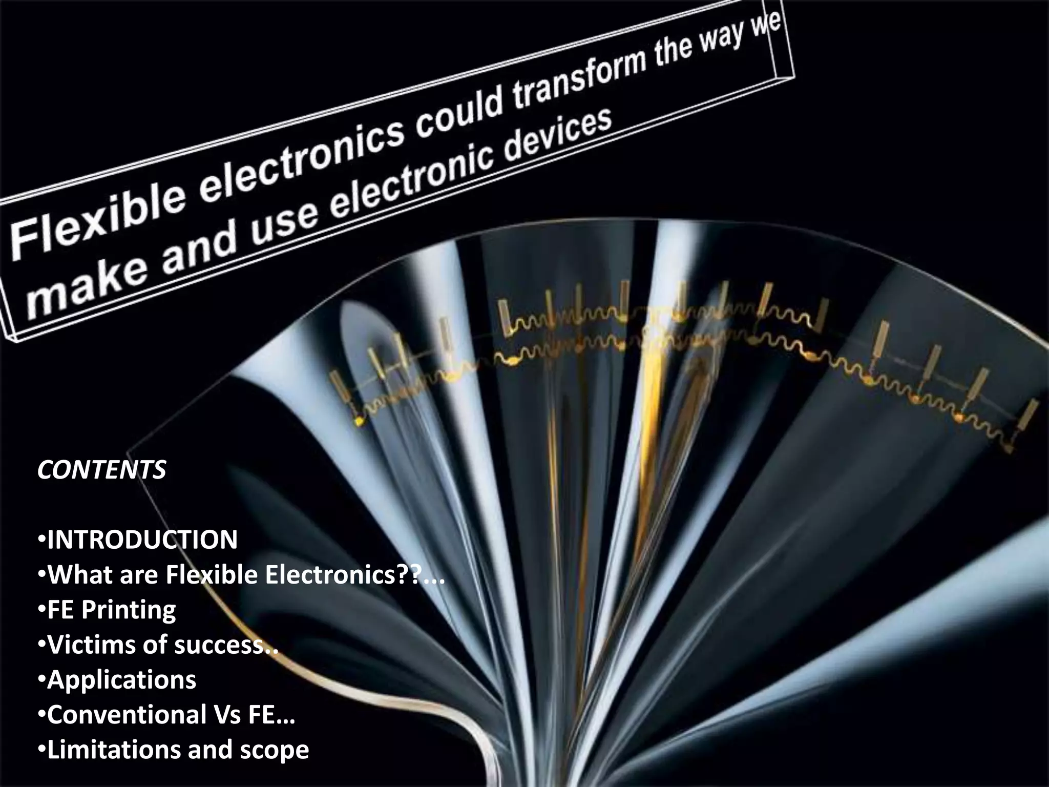 Flexible electronics | PPTX