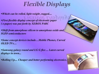 Flexible electronics | PPTX