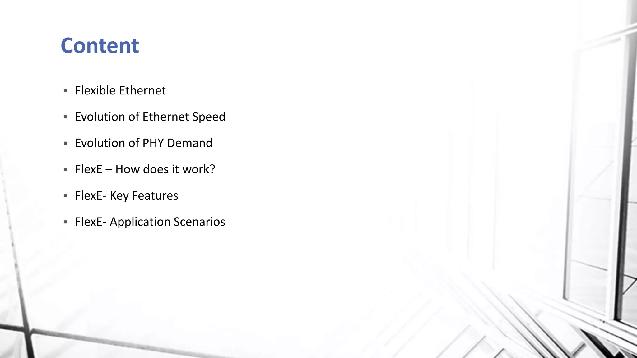 Flexible Ethernet FlexE | PPTX