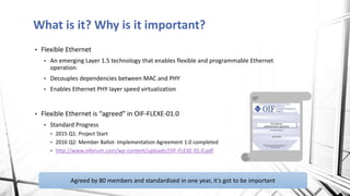 Flexible Ethernet FlexE | PPTX