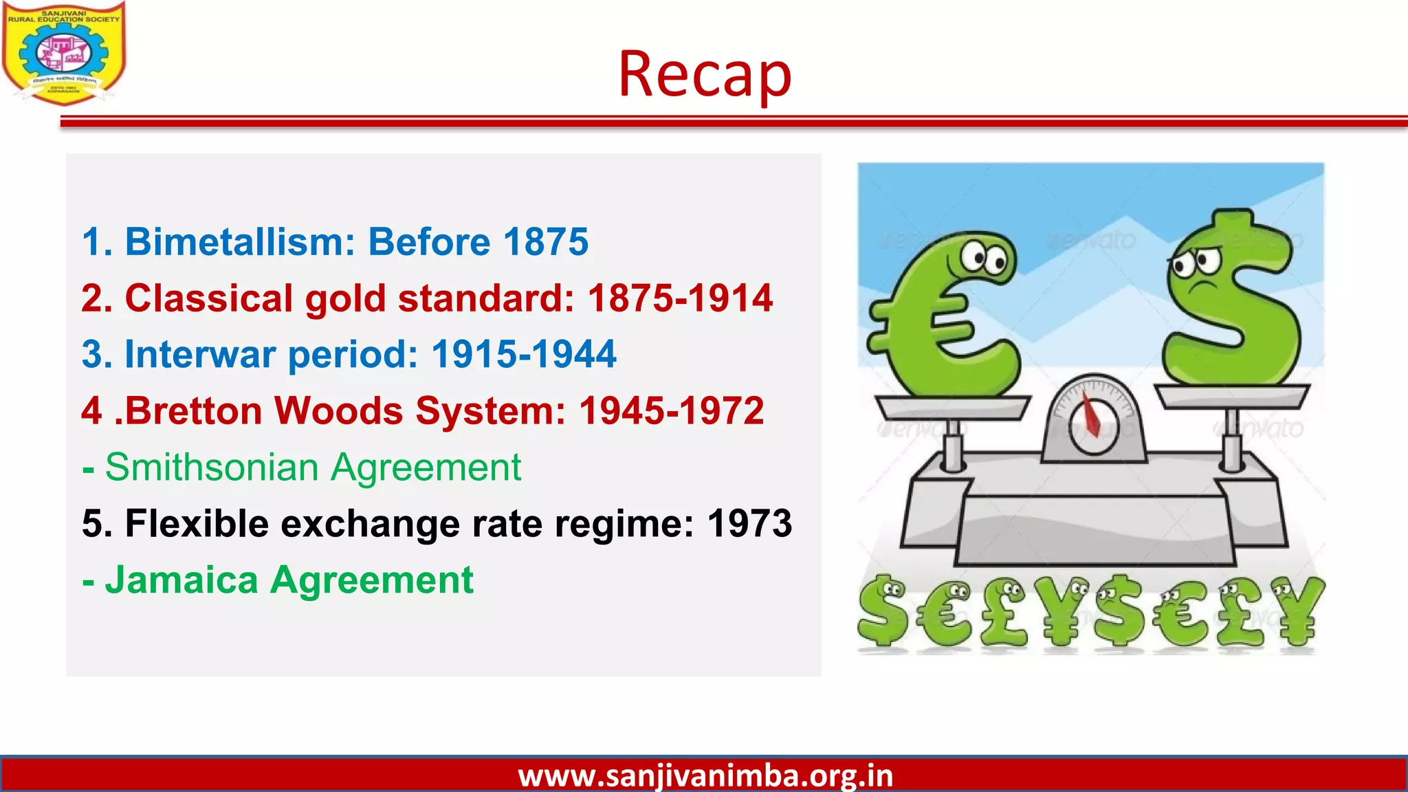 Flexible exchange rate system | PDF