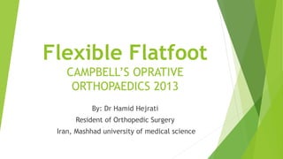 Flexible flatfoot (pes planovalgus) | PPT
