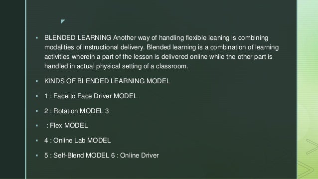 Flexible Learning Environment.pptx | Online Education | Education