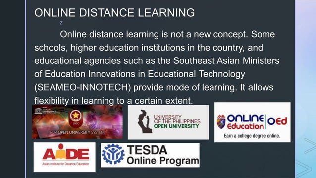 flexible learning environment.pptx...... | PPTX | Online Education | Education