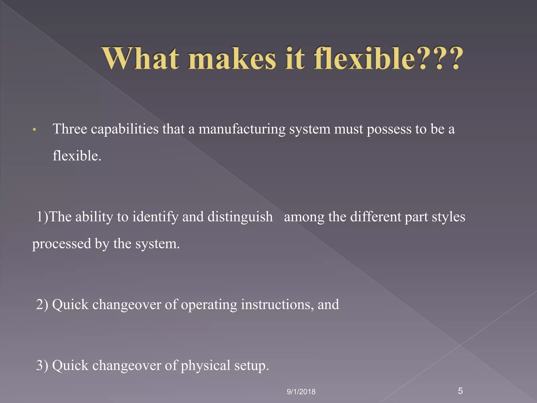 Flexible manufacturing system | PPT