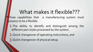 Flexible Manufacturing System. | PPT