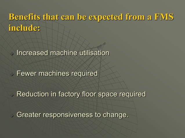 Flexible Manufacturing Systems V2 090310 | PPT