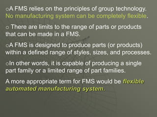 Flexible Manufacturing Systems V2 090310 | PPT