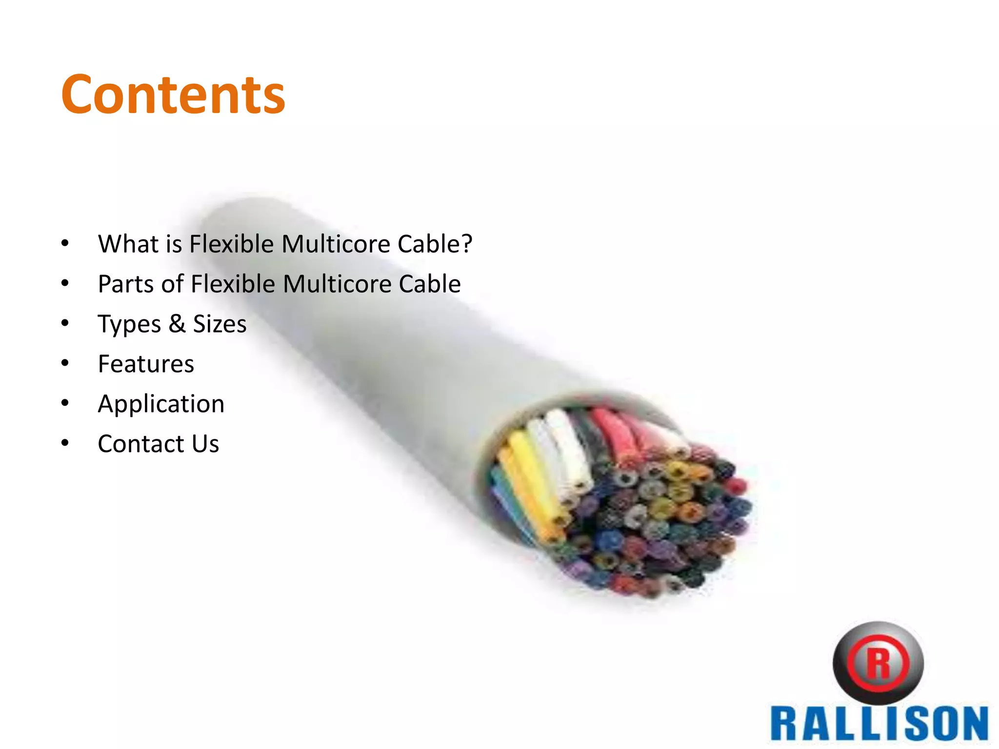 Flexible multicore cable | PPTX