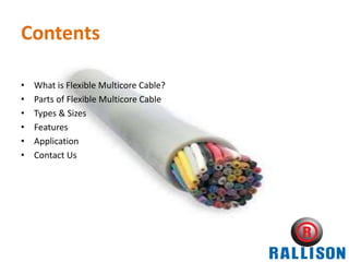 Flexible multicore cable | PPTX