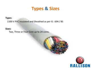 Flexible multicore cable | PPTX