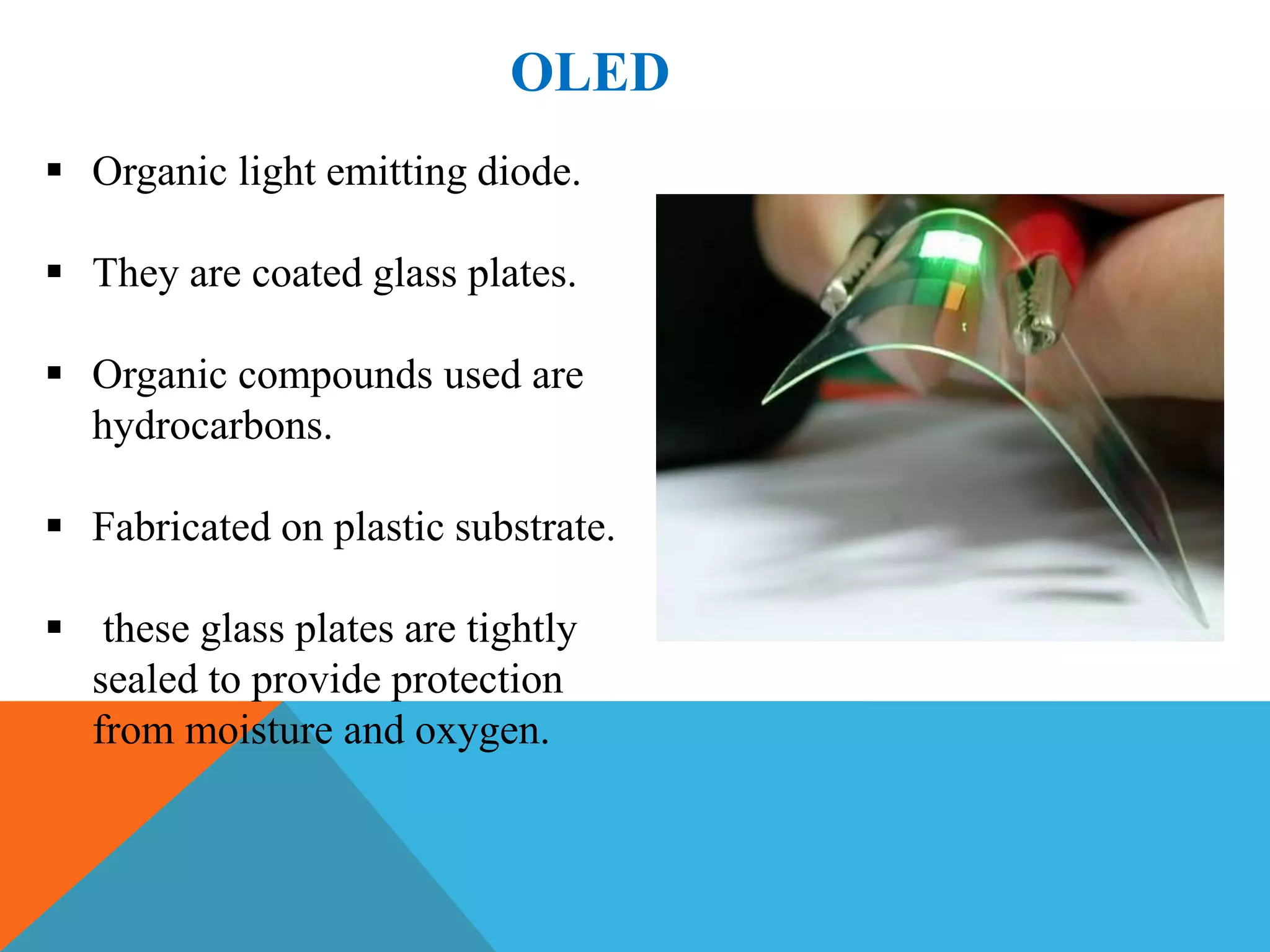 Flexible oled display technology for electro optical stimulation | PPT