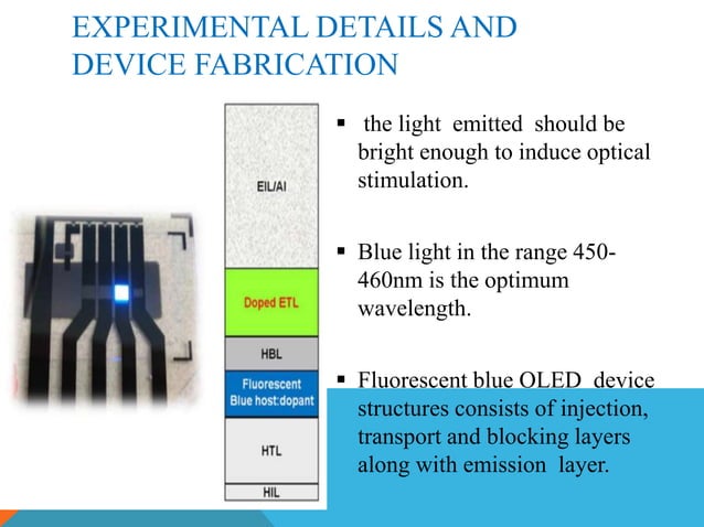 Flexible oled display technology for electro optical stimulation | PPT