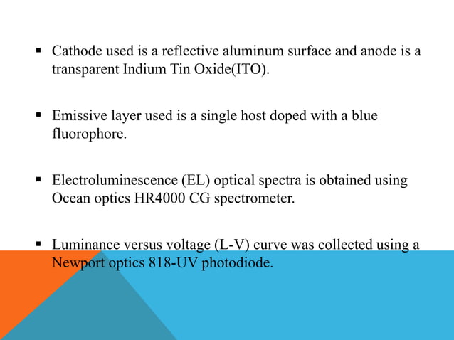 Flexible oled display technology for electro optical stimulation | PPT