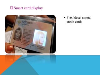 Flexible oled display technology for electro optical stimulation | PPT