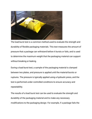 Flexible Packaging test.pdf | Chemistry | Science