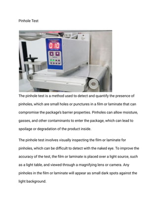 Flexible Packaging test.pdf | Chemistry | Science