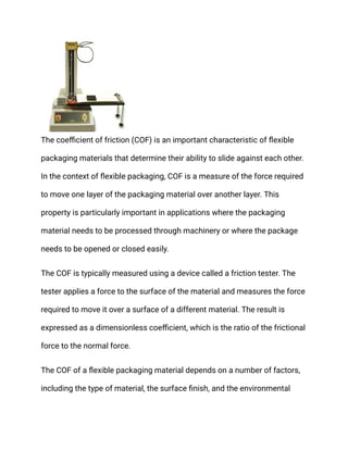 Flexible Packaging test.pdf | Chemistry | Science