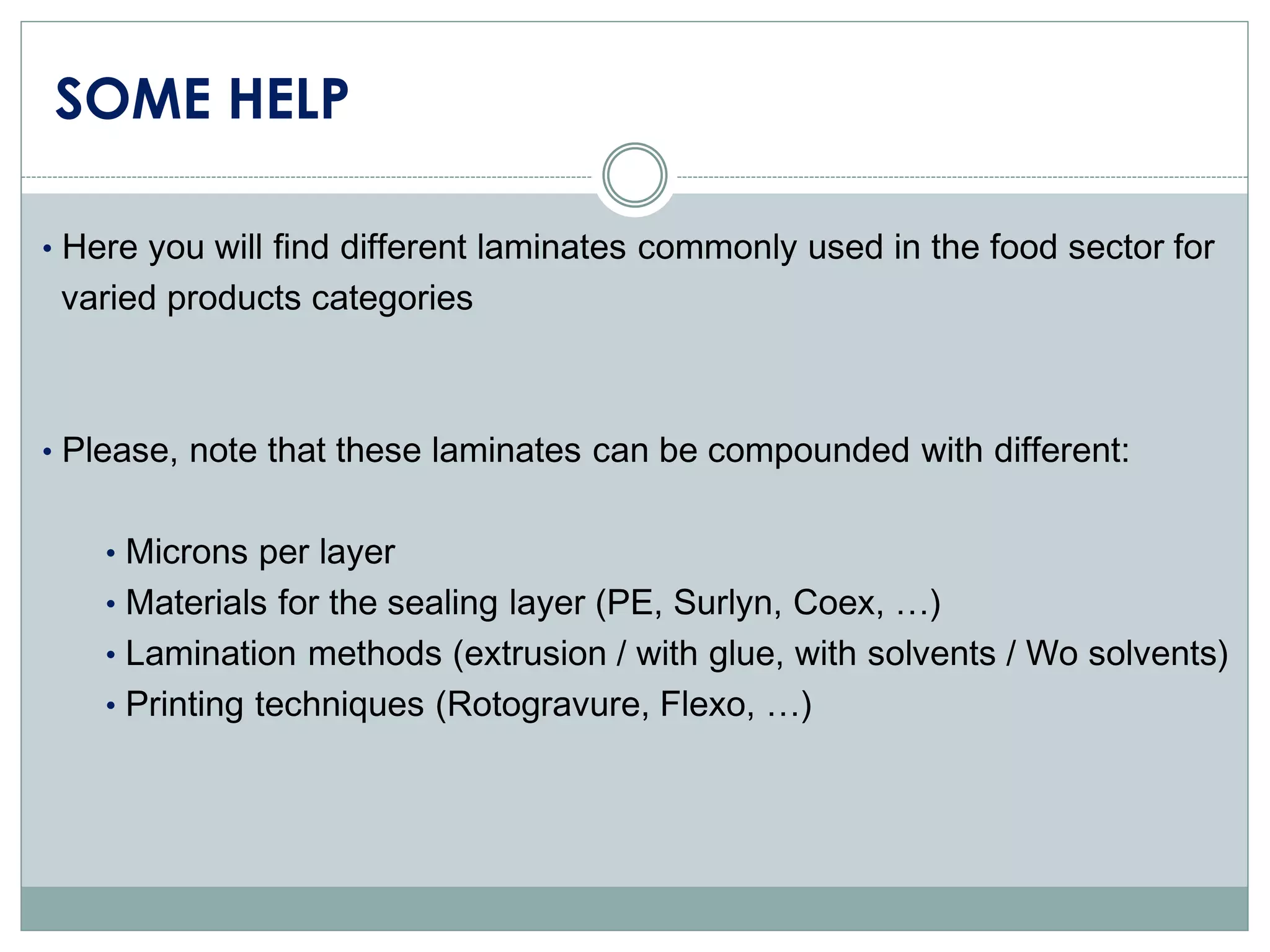 Flexible packaging laminates for the food sector 2013 | PDF
