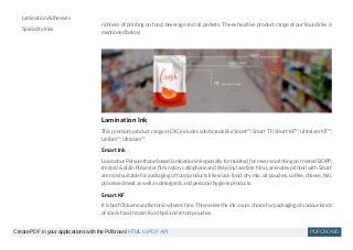 Flexible packaging inks | Lamination inks