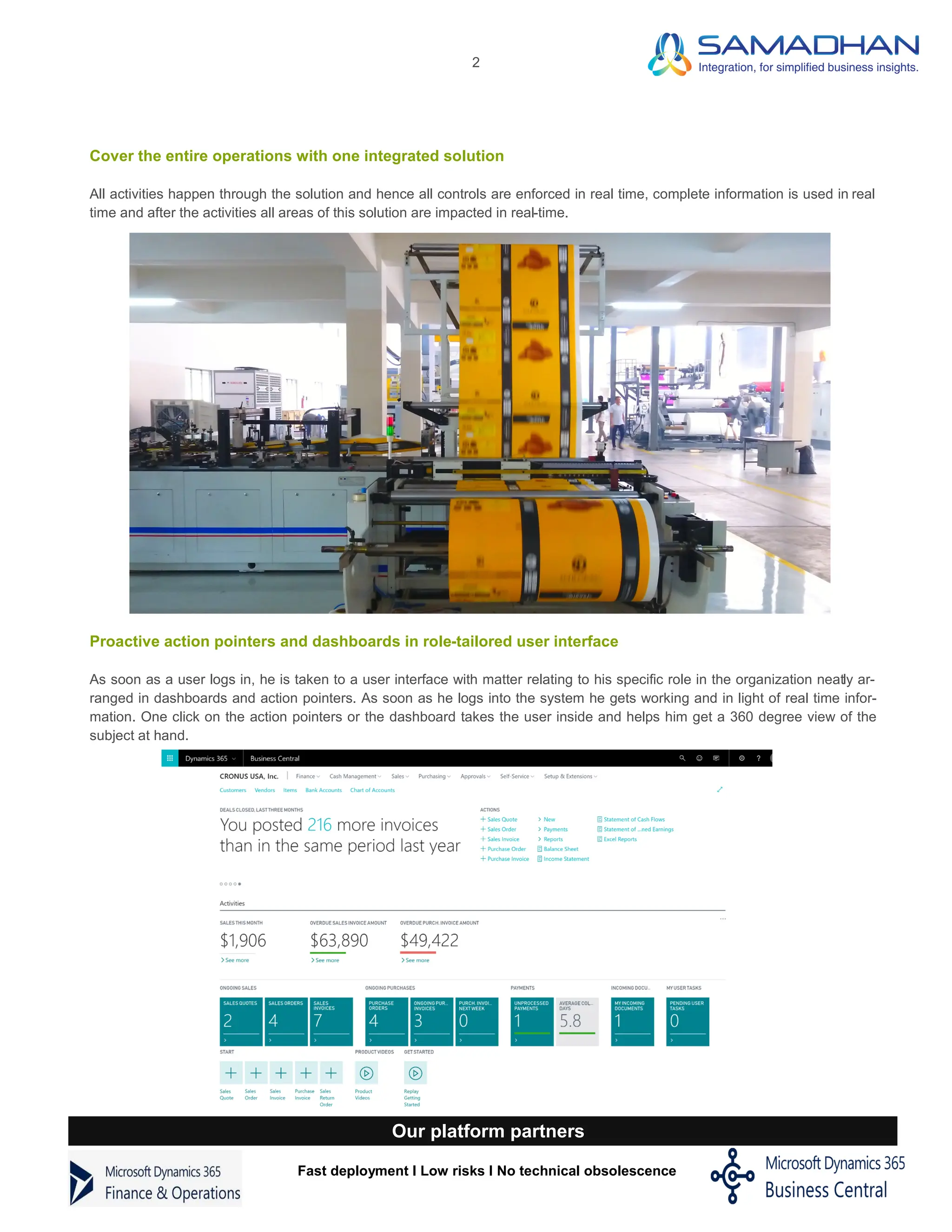 ERP Software for Flexible Packaging | Samadhan's Microsoft Dynamics 365 ...