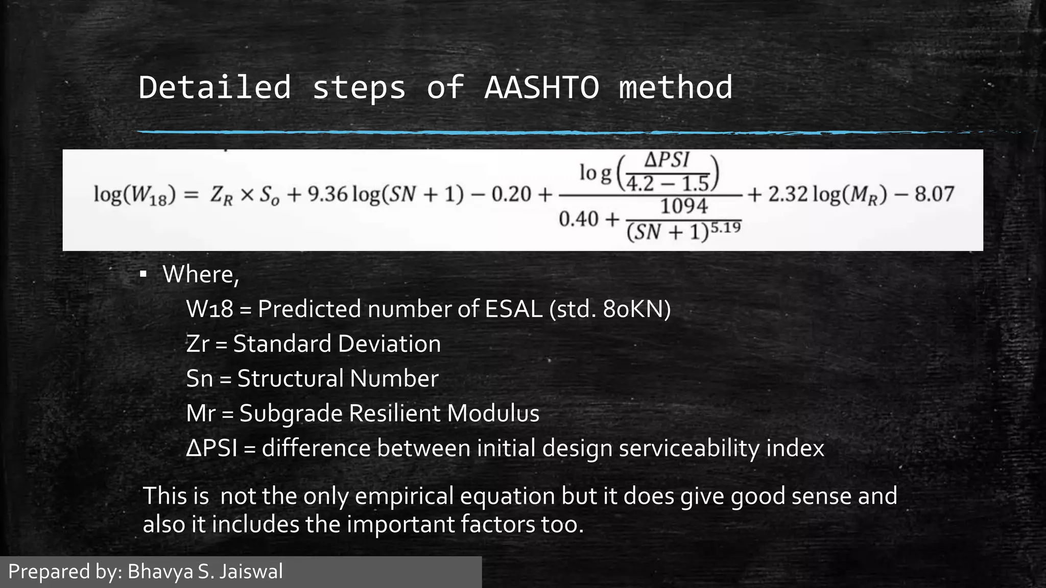 Flexible pavement design by aashto method | PPTX