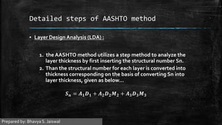 Flexible pavement design by aashto method | PPTX
