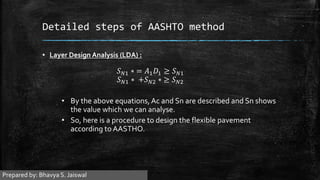 Flexible pavement design by aashto method | PPTX
