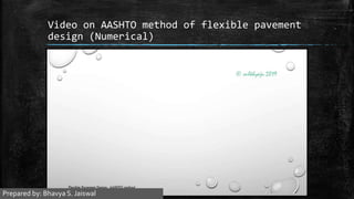 Flexible pavement design by aashto method | PPTX