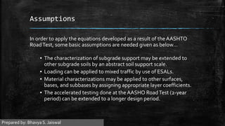 Flexible pavement design by aashto method | PPTX