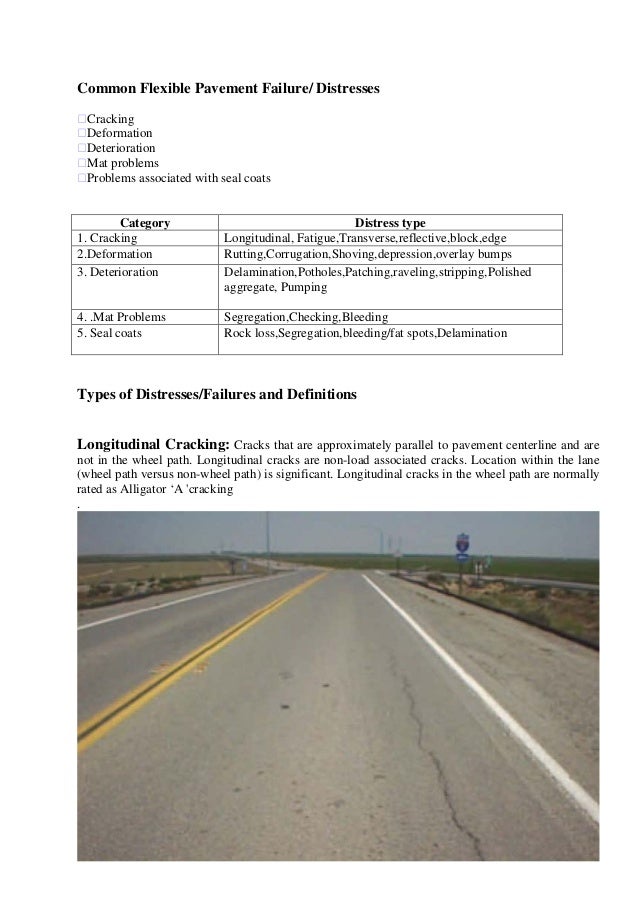 Flexible pavement failure Flexible pavement failure